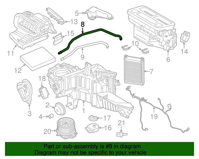 FL3Z-18696-A - Inlet Tube 2015-2021 Ford | Ford OEM Parts Direct