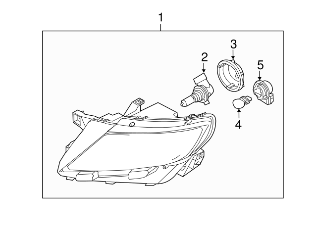 BT4Z-13N021-A - Headlamp Bulb 2011-2018 Ford | Ford OEM Parts Direct