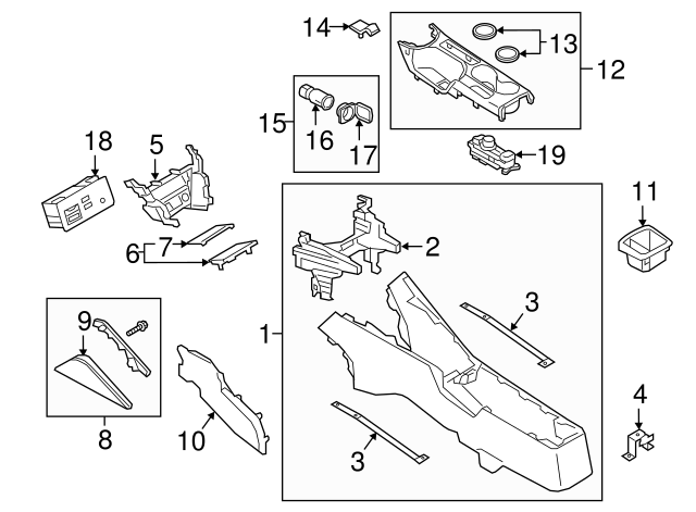 2016-2018 Toyota Trim Assembly 55436-WB003 | Toyota Parts Center