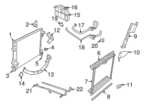 2005-2023 Mopar Radiator 05170742AA | Mopar Parts Canada