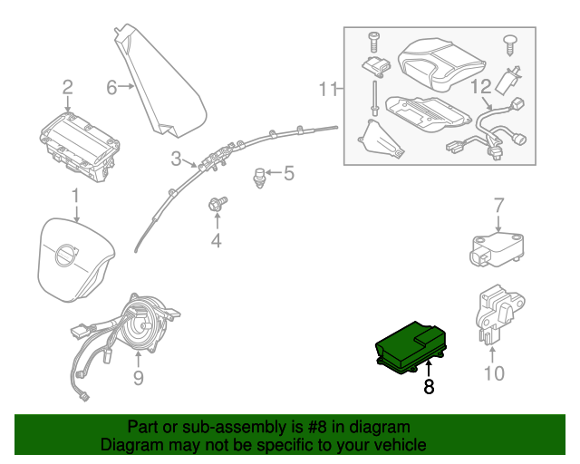 31658440 - Air Bag Control Module 2011-2018 Volvo | AutoNationParts.com