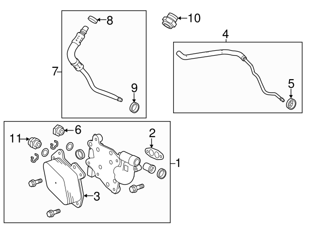 12607900 - Engine Oil Cooler 2009-2015 GM | AutoNationParts.com