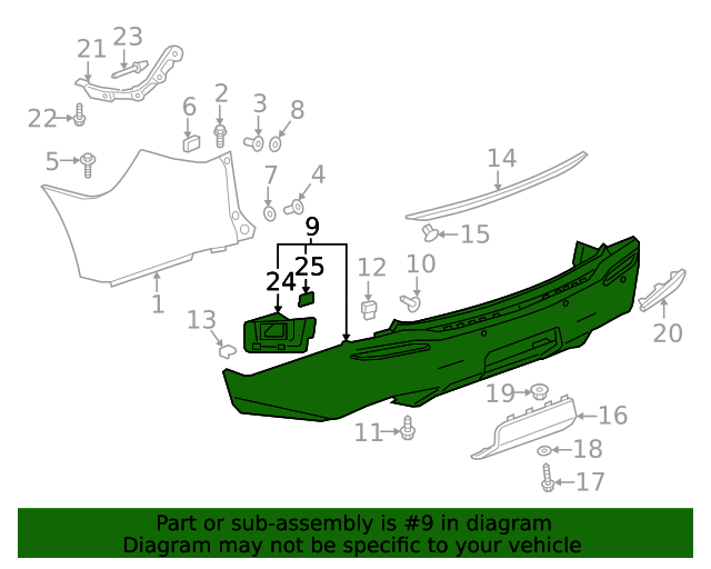 2022-2024 Buick Enclave Fascia 85170386 GM | GMPartsDirect.com