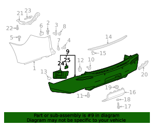 2022-2024 Buick Enclave Bumper Cover 85170386 GM | GMPartsDirect.com