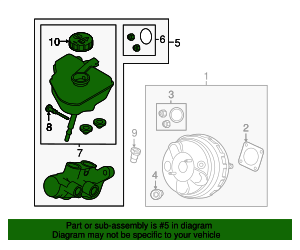 Genuine OEM Master Cylinder Part# LR116918 Fits 2019-2020 Land Rover ...