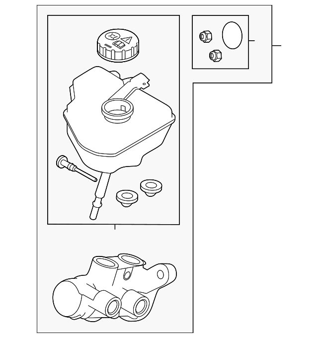 Genuine OEM Master Cylinder Assembly Part# LR126060 Fits 2018-2020 Land ...