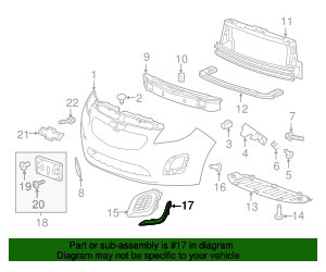 2014-2016 Chevrolet Spark EV Finish Molding 95489605 | GMPartsDirect.com