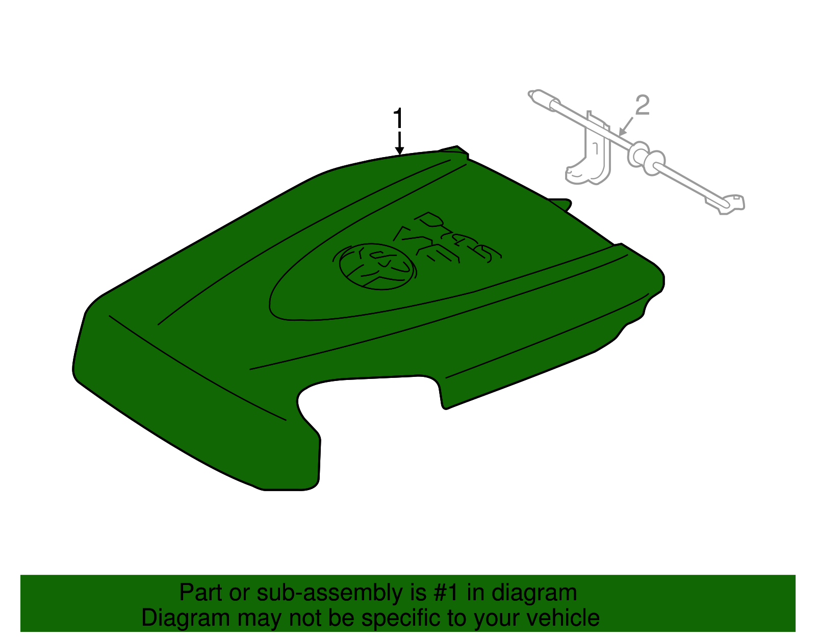 2016-2023 Toyota Tacoma Engine Cover 11209-0P100 | OEM Parts Online