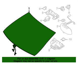 Genuine OEM Windshield | 217-670-53-00 | Fits Select 2015-2017 Mercedes ...