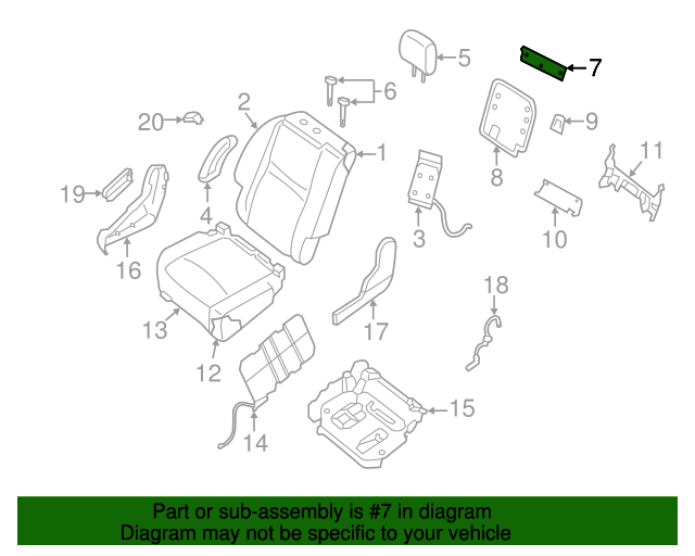 88610-3JA0A - Upper Cover 2013-2020 Nissan Pathfinder | Nissan Parts ...
