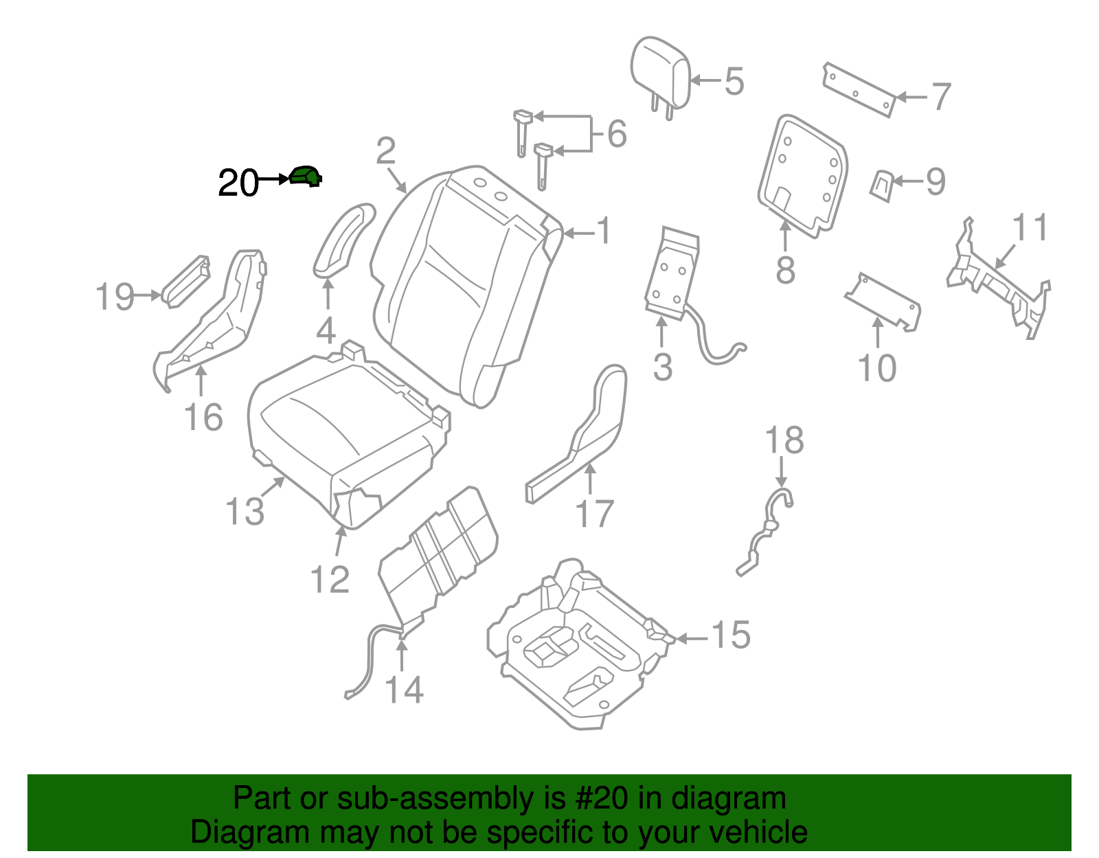 88418-3KA0B - Release Lever 2013-2020 Nissan Pathfinder | Nissan Parts ...