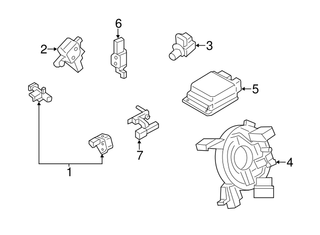 2012-2020 Ford OEM NEW Ford Focus Fusion Escape Front Air Bag Impact ...
