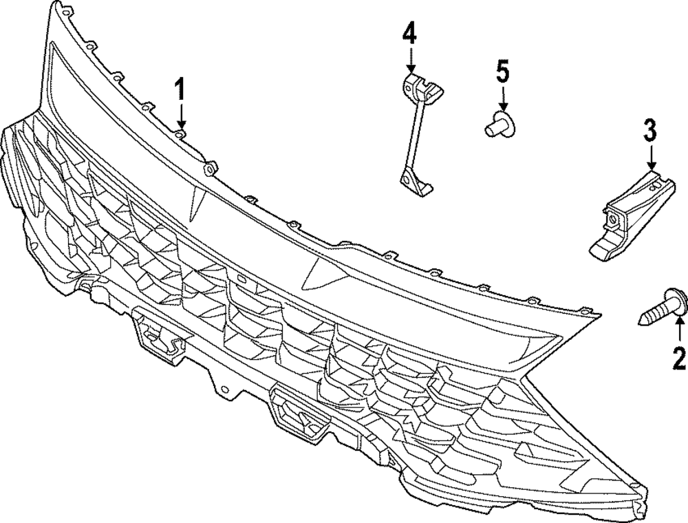 86350-DW040 - Grille 2023-2025 Kia Sportage | Kia.Parts Store
