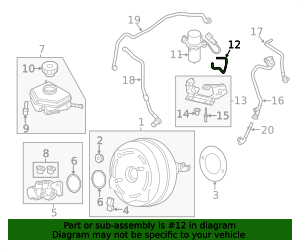 34-33-6-896-340 - Discharge hose 2016-2018 BMW 330e | AutoNation Parts