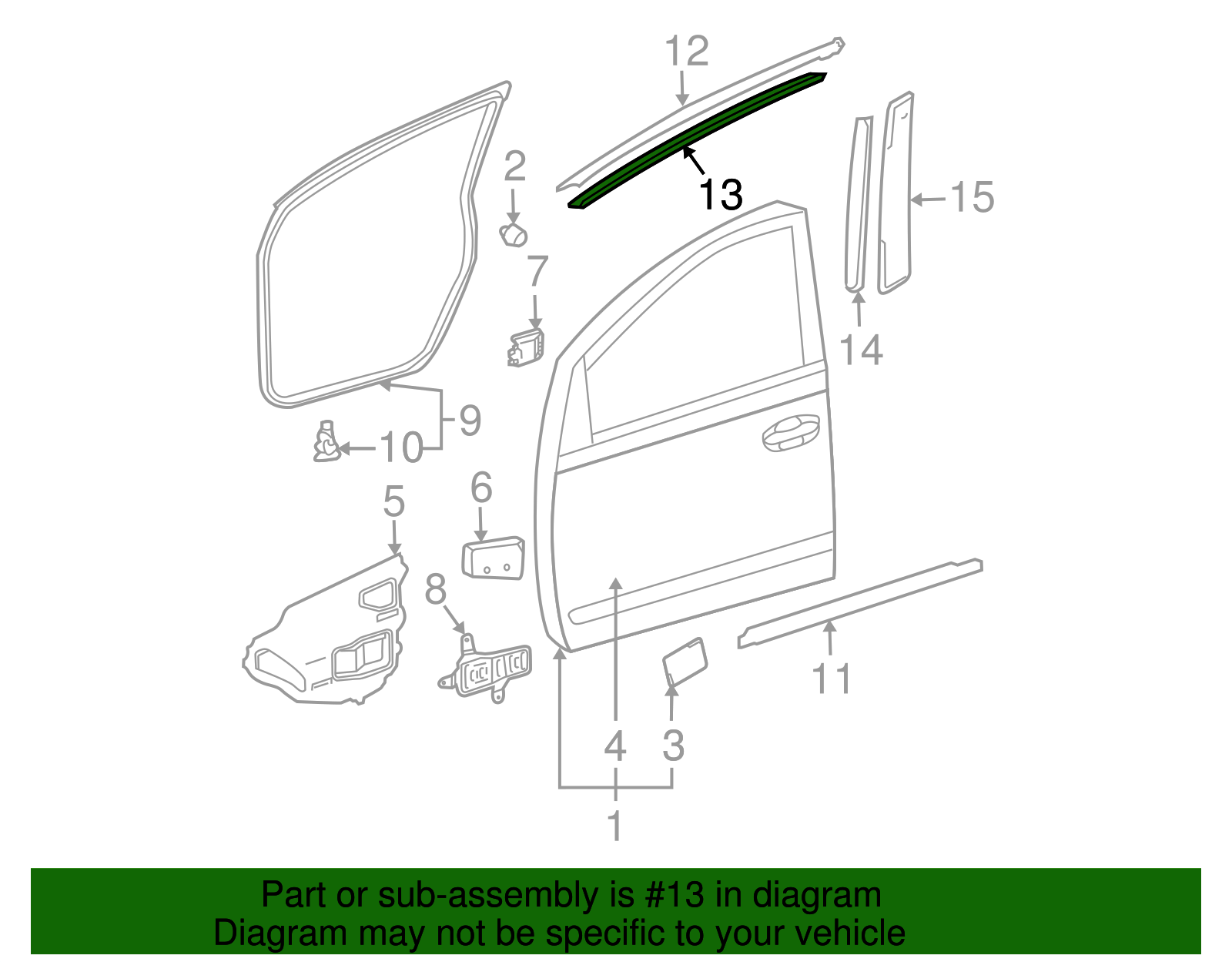 2004-2009 Toyota Prius Stripe 75985-47011 | Toyota Parts Center