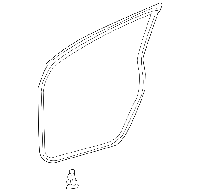 67862-47020 - Surround Weather-Strip - 2004-2009 Toyota Prius | OEM ...