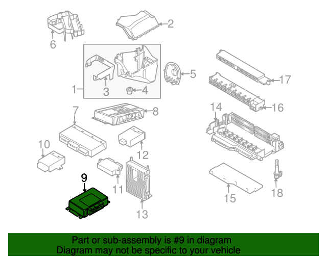 27607599883 - 2004-2010 BMW X3 Control Module (27-60-7-599-883) | BMW of South Atlanta Parts
