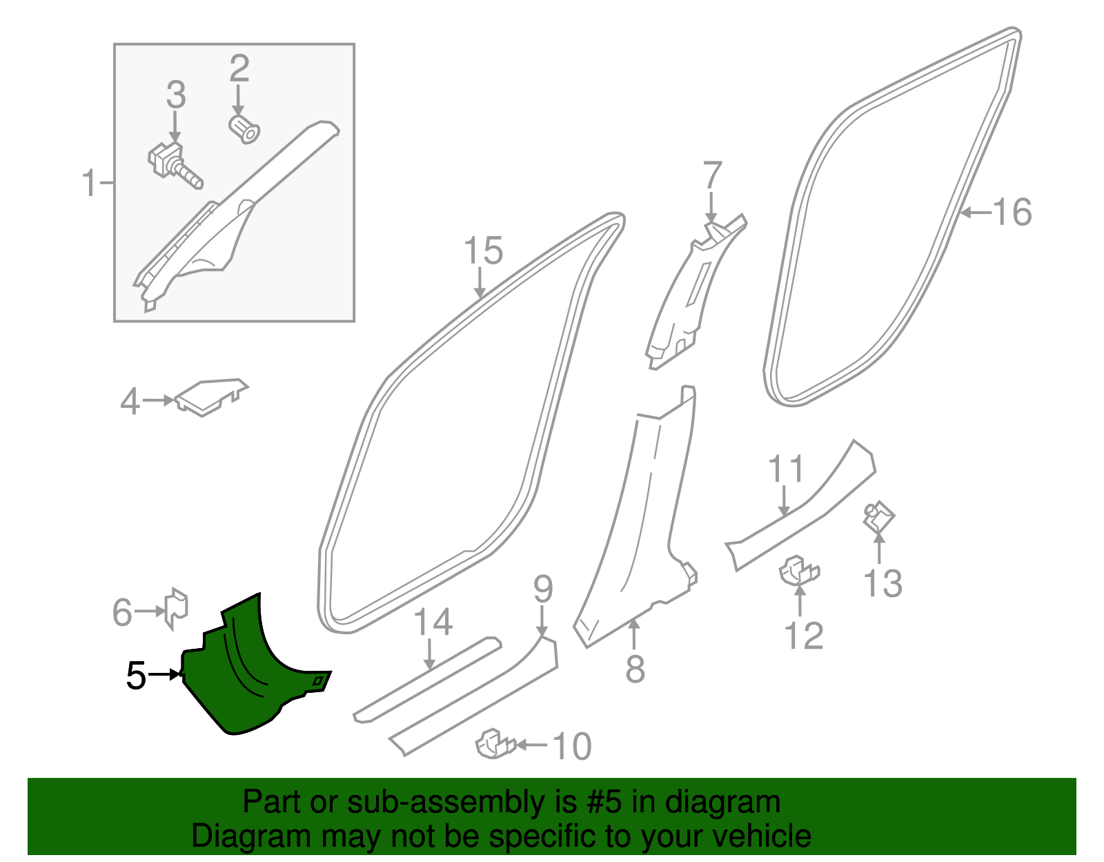2013-2025 Nissan LEAF Cowl Trim 66901-5SA0A | OEM Parts Online