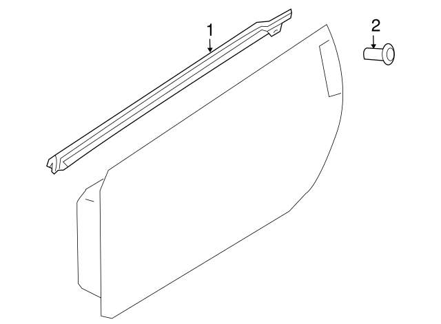 2009-2020 Nissan 370Z Door Belt Molding 80820-1EA0B | AutoNationParts.com
