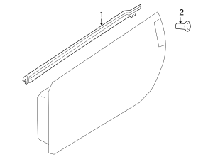 2009-2020 Nissan 370Z Door Belt Molding 80821-1EA0B | AutoNationParts.com