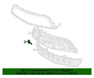 2022-2023 Chevrolet Bolt EUV Front Tow Eye Access Hole Cover 42779868 ...