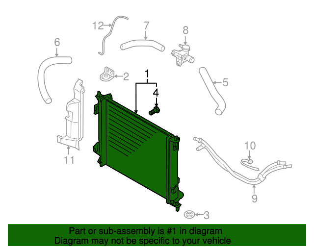 25310-3X011 - Radiator Assembly 2012-2016 Kia | Kia.Parts Store