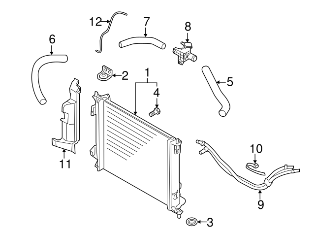 2012-2016 Kia Radiator Assembly 25310-3X011 | QuirkParts
