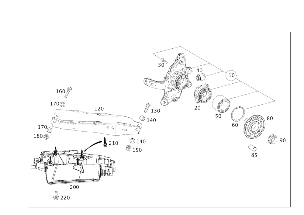 222-350-02-32 - Camber Arm 1954-2021 Mercedes-Benz | Mercedes-Benz USA ...