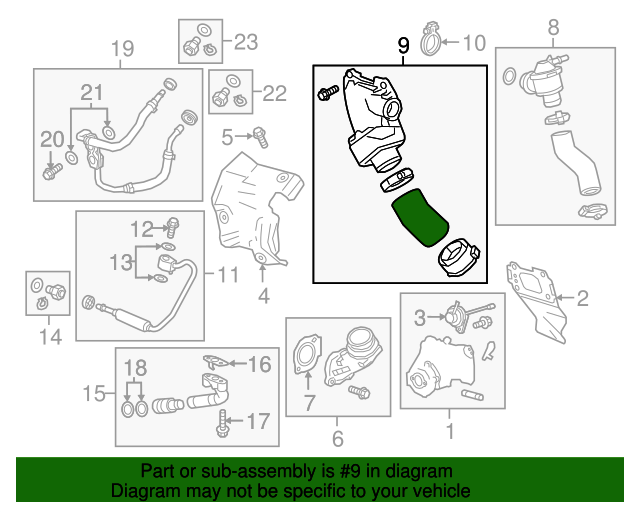 2016-2019 Cadillac CT6 Tube Assembly-Chrg Air Clear Inl Air 12672516 ...