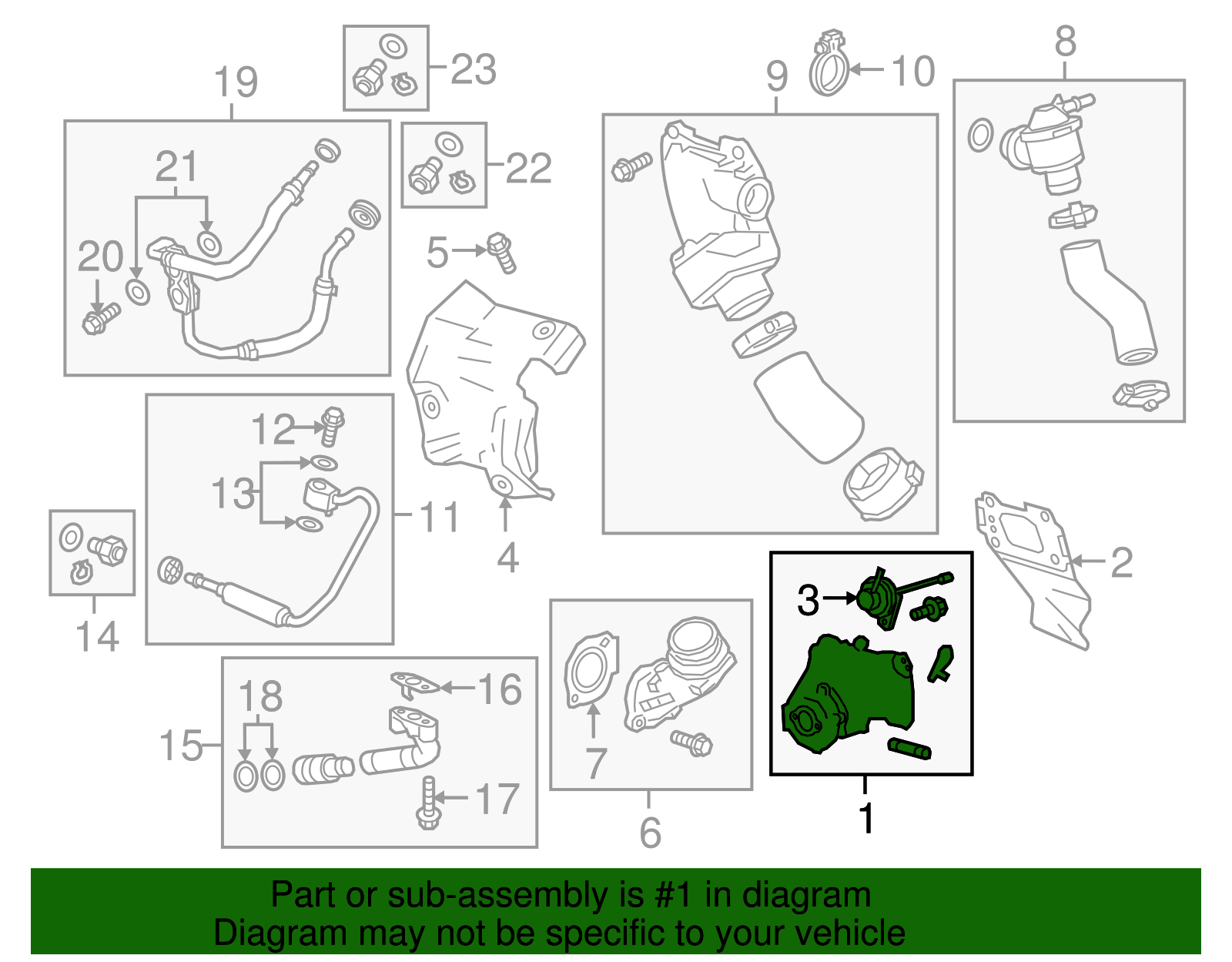 12696461 - Driver Side Turbocharger 2016-2019 Cadillac CT6 | Gateway ...