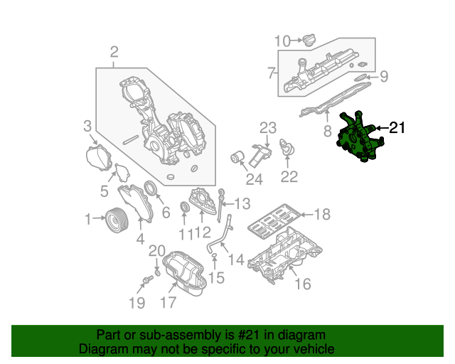 15010-7S00A - Oil Pump 2004-2017 Nissan | Nissan Parts & Accessories Online
