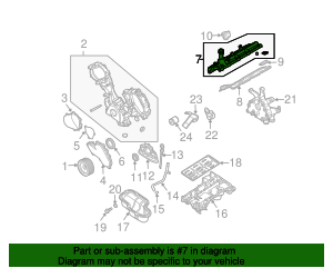 2007-2016 Nissan Nissan 5.6L Right Passenger Valve Cover 13264-ZE00A ...