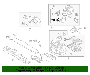 5Q0-129-646 - Adapter O-Ring 2015 Audi A3 | Audi OEM Parts