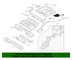 2017-2024 Mazda CX-5 Floor Extension KB7W-54-731 | TascaParts.com