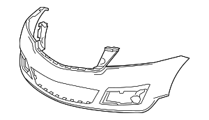 2013-2017 Chevrolet Traverse Front Upper Bumper Cover 23328140 GM ...