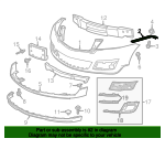 2009-2017 Chevrolet Traverse Passenger Side Front Bumper Fascia Bracket ...