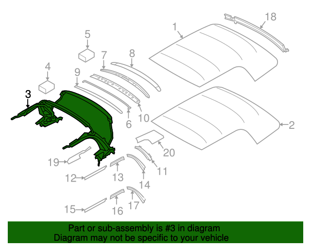 2016-2023 Mini Cooper Frame Assembly 54-34-7-364-797 | Mini Parts Direct