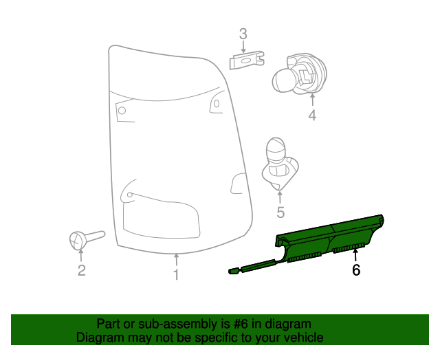 2014-2018 Ram Rear Lamp Assembly 68302540AA | TascaParts.com