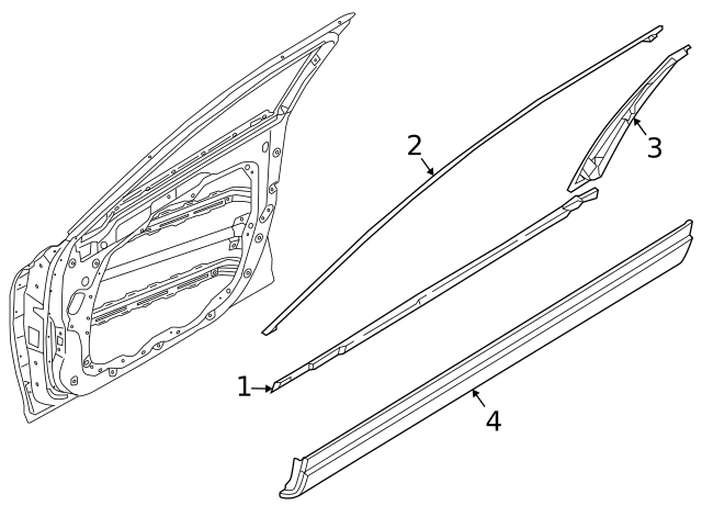 2022 Genesis GV70 Frame Molding 82850-AR000 | OEM Parts Online