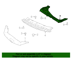 2013-2019 Nissan Sentra Under Cover 75892-3SH0A | GetOEMParts.com