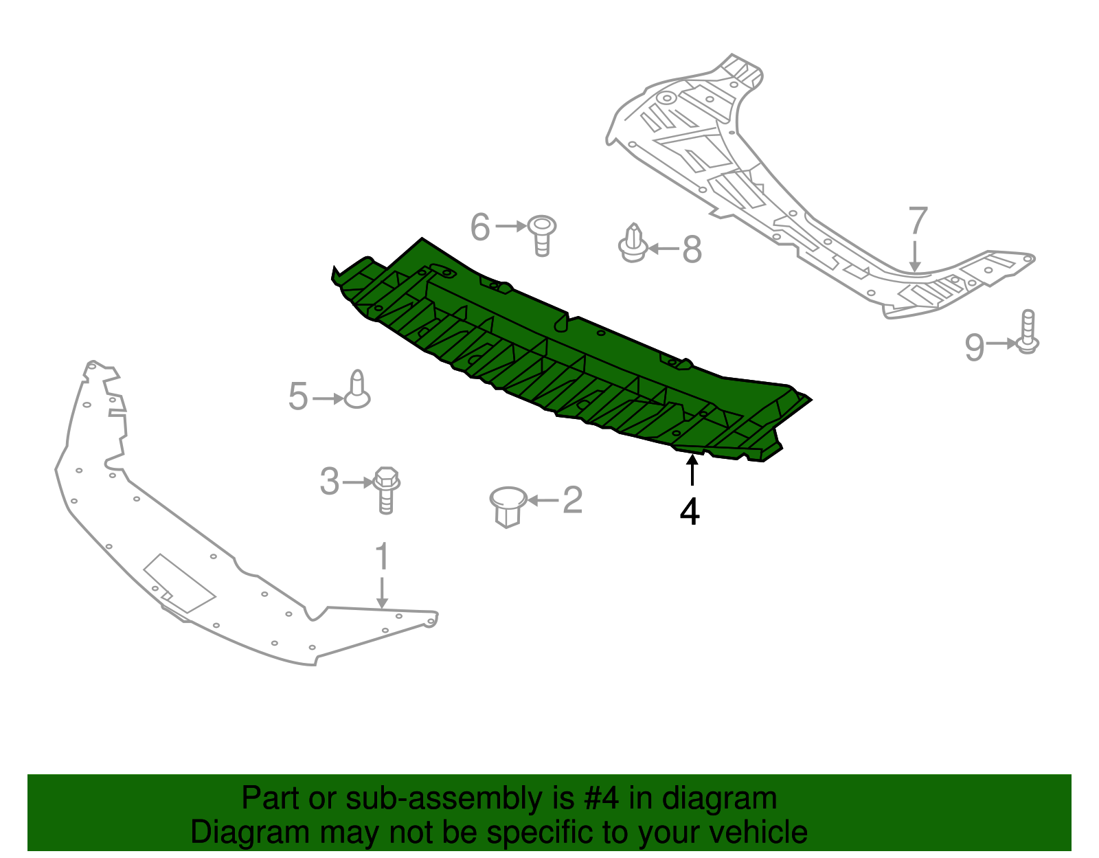 62663-3SH0A - 2013-2015 Nissan Sentra - Splash Shield | Anicra Nissan Parts