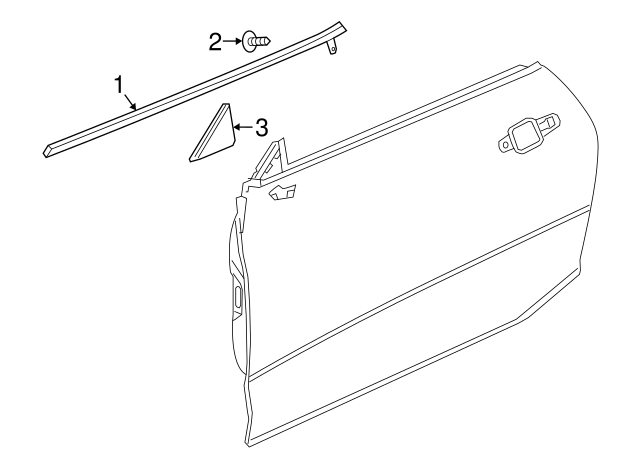 2016-2023 Chevrolet Camaro Driver Side Front Door Window Belt Reveal ...