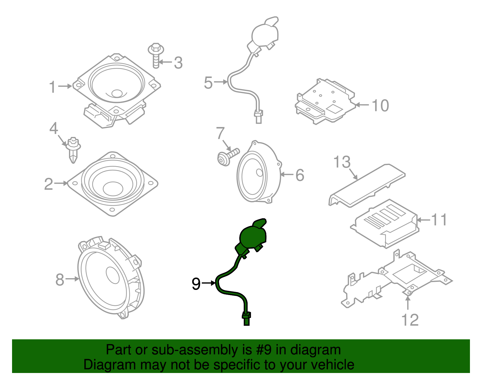 28148-EZ00A - Speaker 2016-2018 Nissan | AutoNation Parts