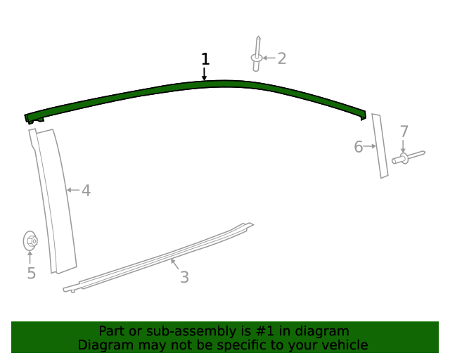 75764-02010 - Frame Molding - 2020-2023 Toyota Corolla | OEM Genuine ...