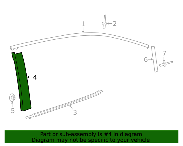 2019-2024 Toyota Door Applique 75762-02120 | OEM Parts Online
