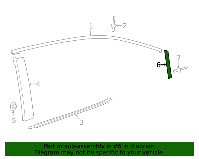 75766-02010 - Window Molding - 2020-2024 Toyota Corolla | Nucar Toyota ...