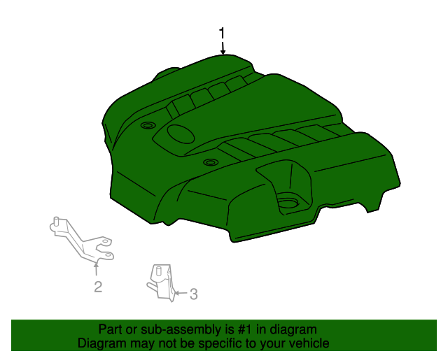 11209-50191 - Engine Cover - 2003 2004 Lexus GX470 | My L Parts