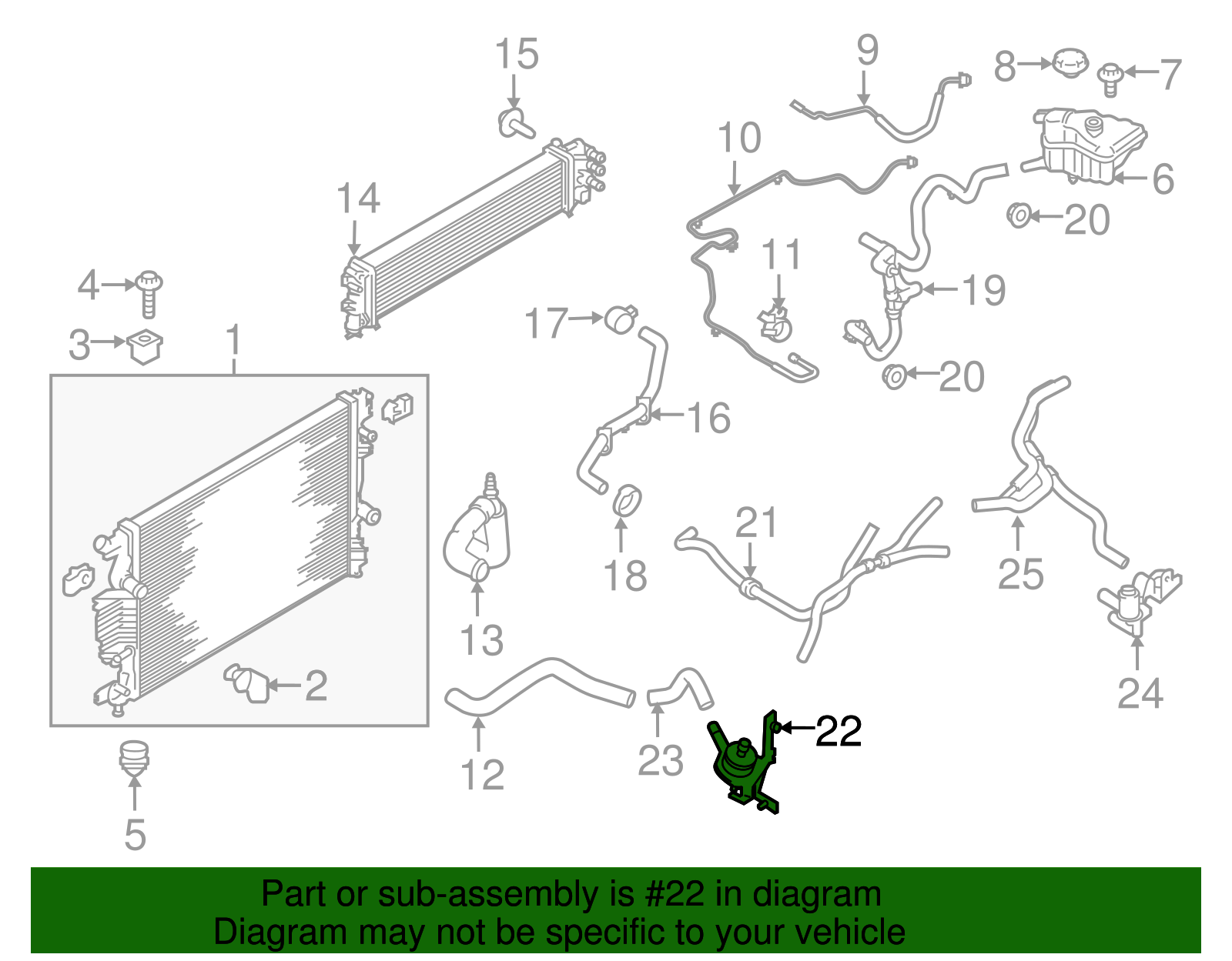 F2GZ-18D473-A - Auxiliary Pump 2015-2020 Ford | Big 3 Auto Parts