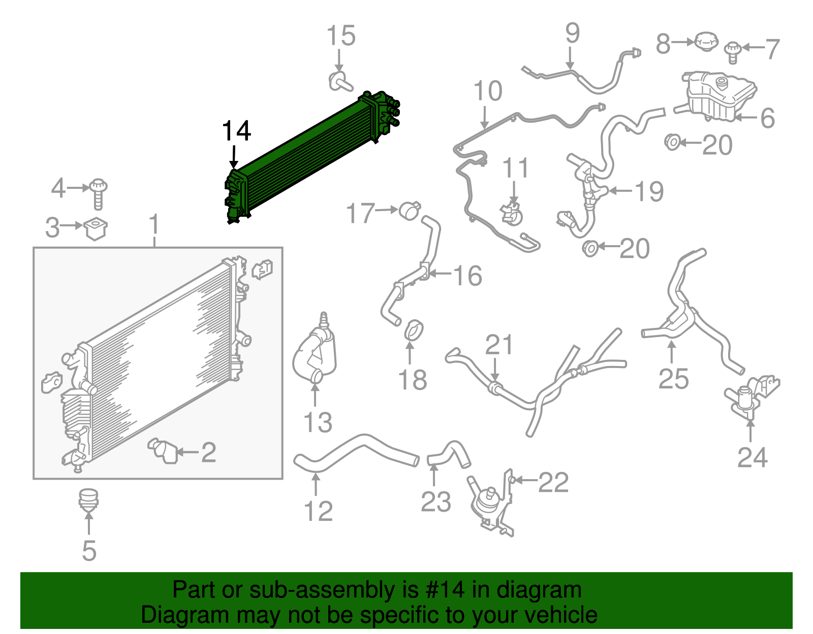 DG9Z-8005-K - 2013-2020 Ford Fusion - Radiator | My Ford Parts