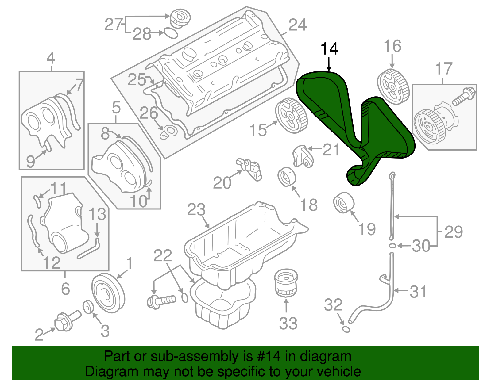 2002-2006 Kia Timing Belt 24312-39800 | Retail Performance Auto Parts